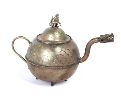 Lot 267 – Adorable Chinese Silver Miniature Monkey Teapot – Scollard ...