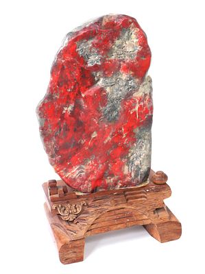 Lot 285 – Chinese Chicken Blood Scholars Stone – Scollard Auctions