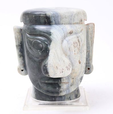 Lot 353 – Enormous Chinese Harstone Carved Head, Nearly 38LBS ...