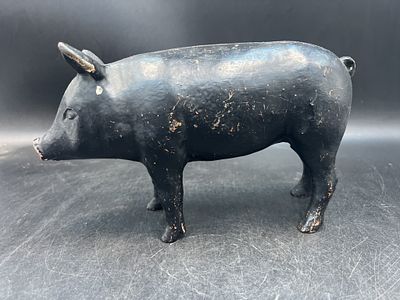 Lot 121 - Large Cast Iron Pig | Seminole Estate Auctions