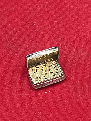 Lot 85 - Early Sterling Silver Foral Scent Vinaigrette | Seminole ...