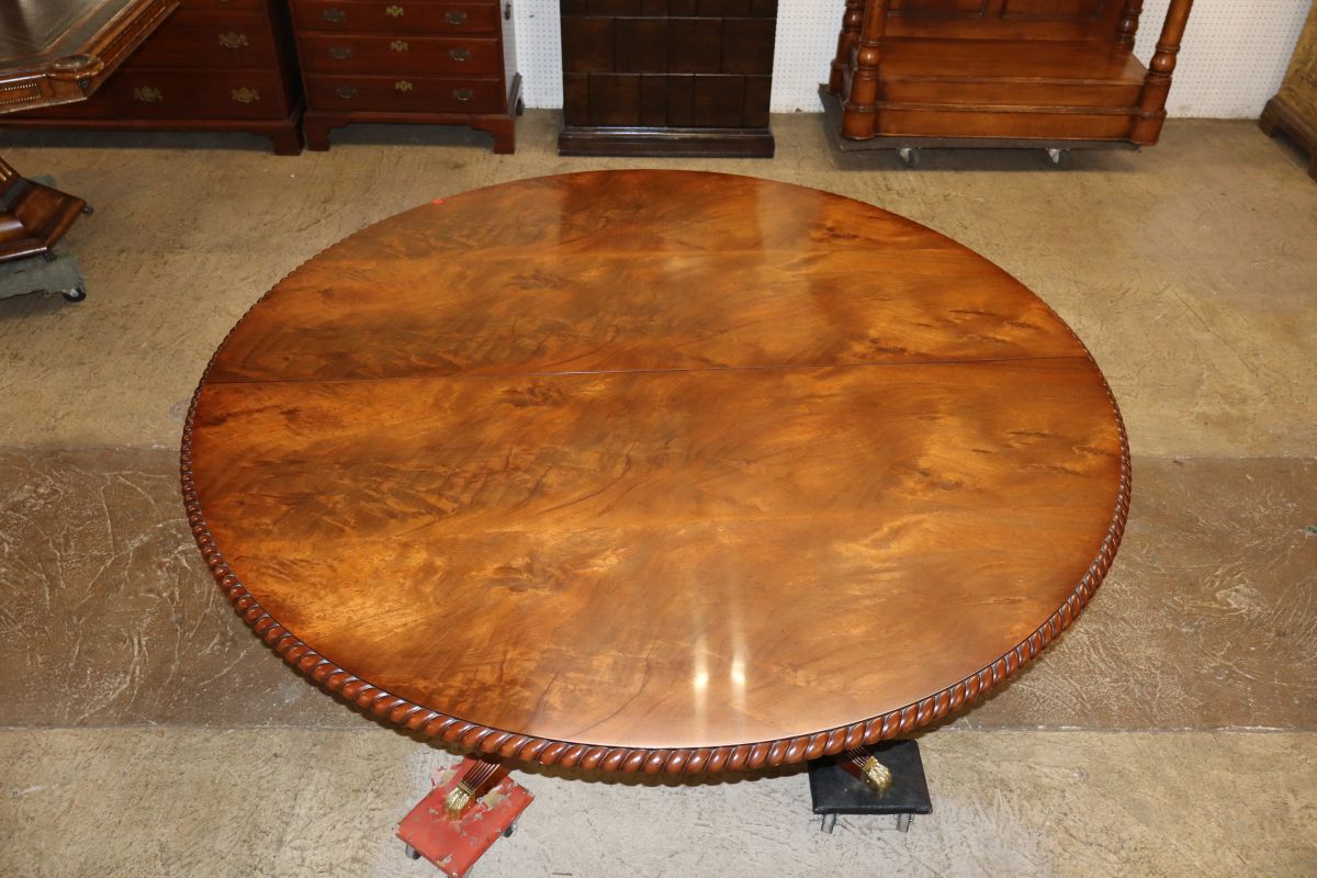 Lot 111 - Beautiful 65" round dining table attrib. Henredon | South ...