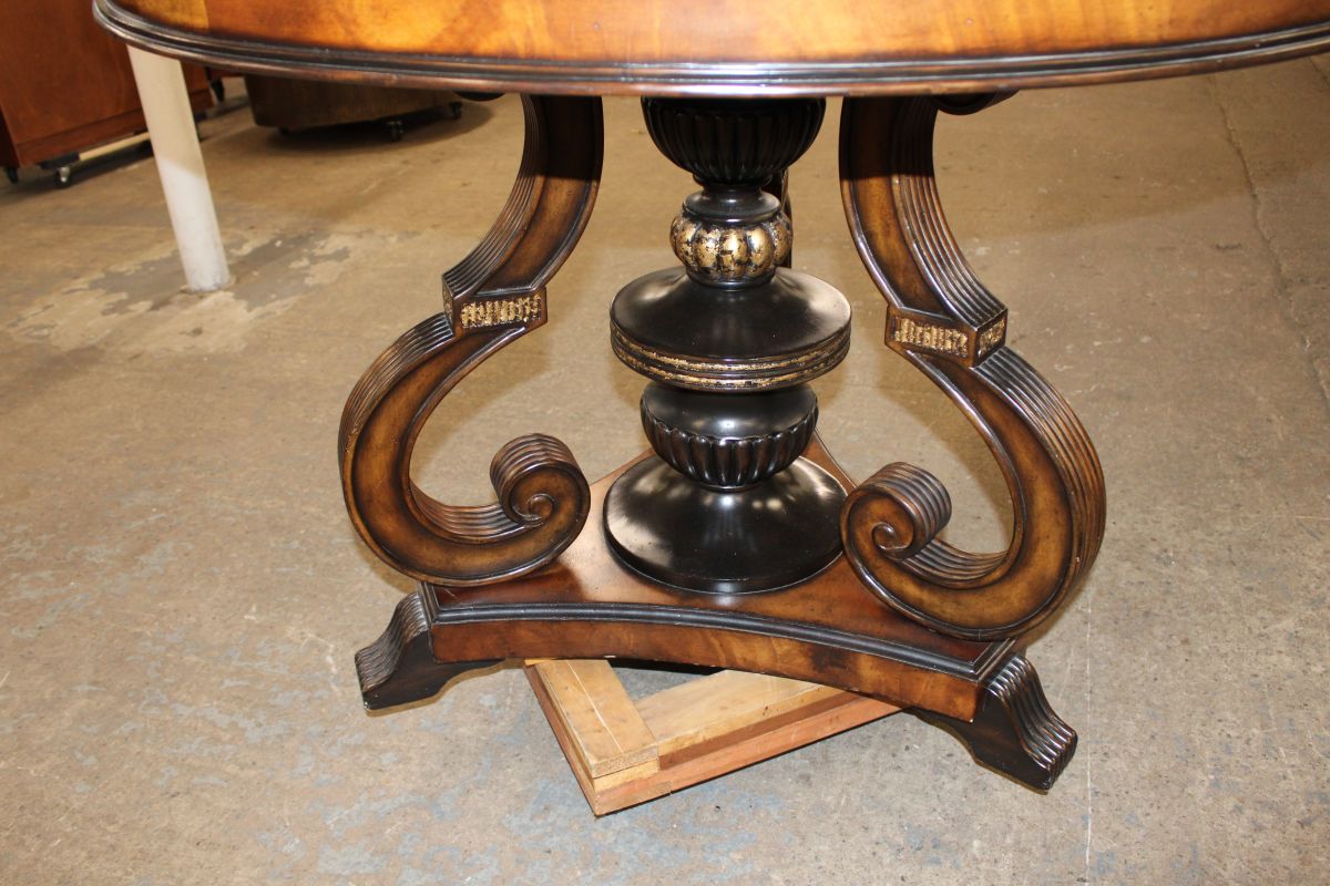 Lot 139 - Lovely Century Viceroy burl inlaid center table | South ...