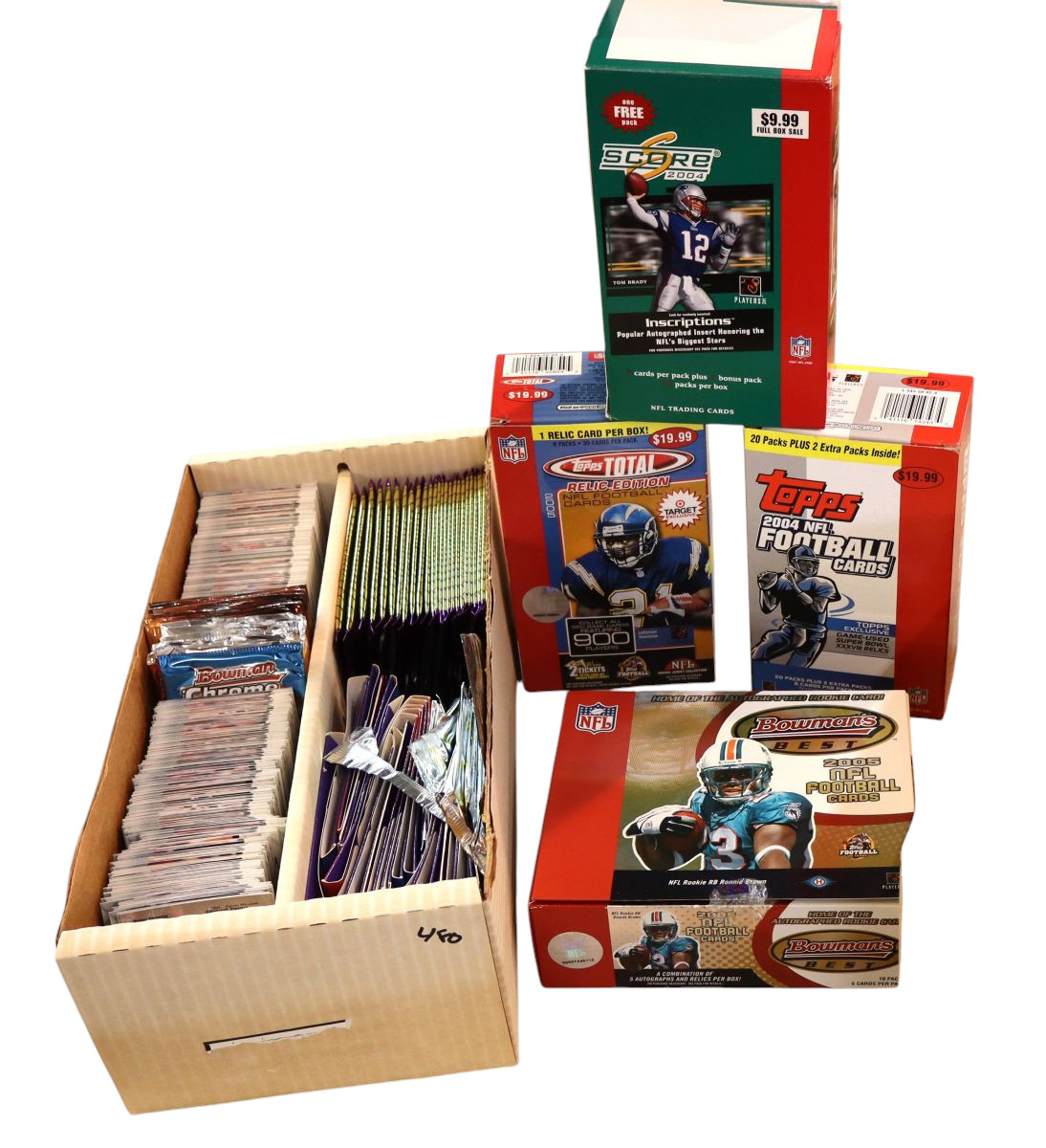 Lot 480 - 2 boxes NFL football collector cards | South Jersey Auction ...