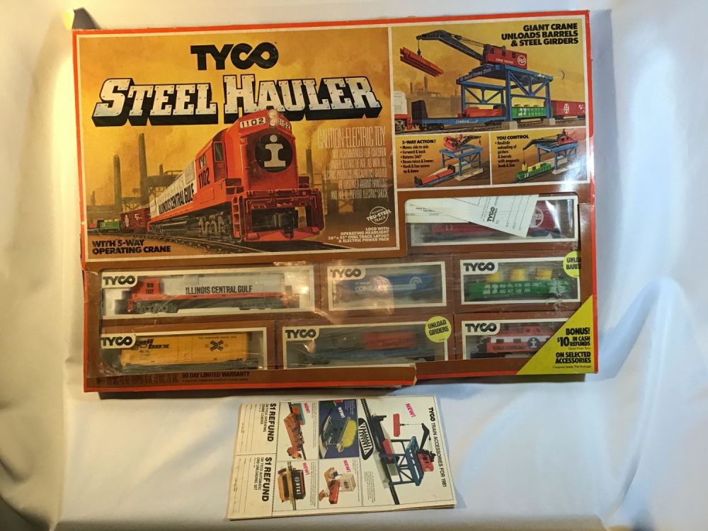Lot 55 – TYCO Steel Hauler Train Set in org. box . – The Lodge Auction ...