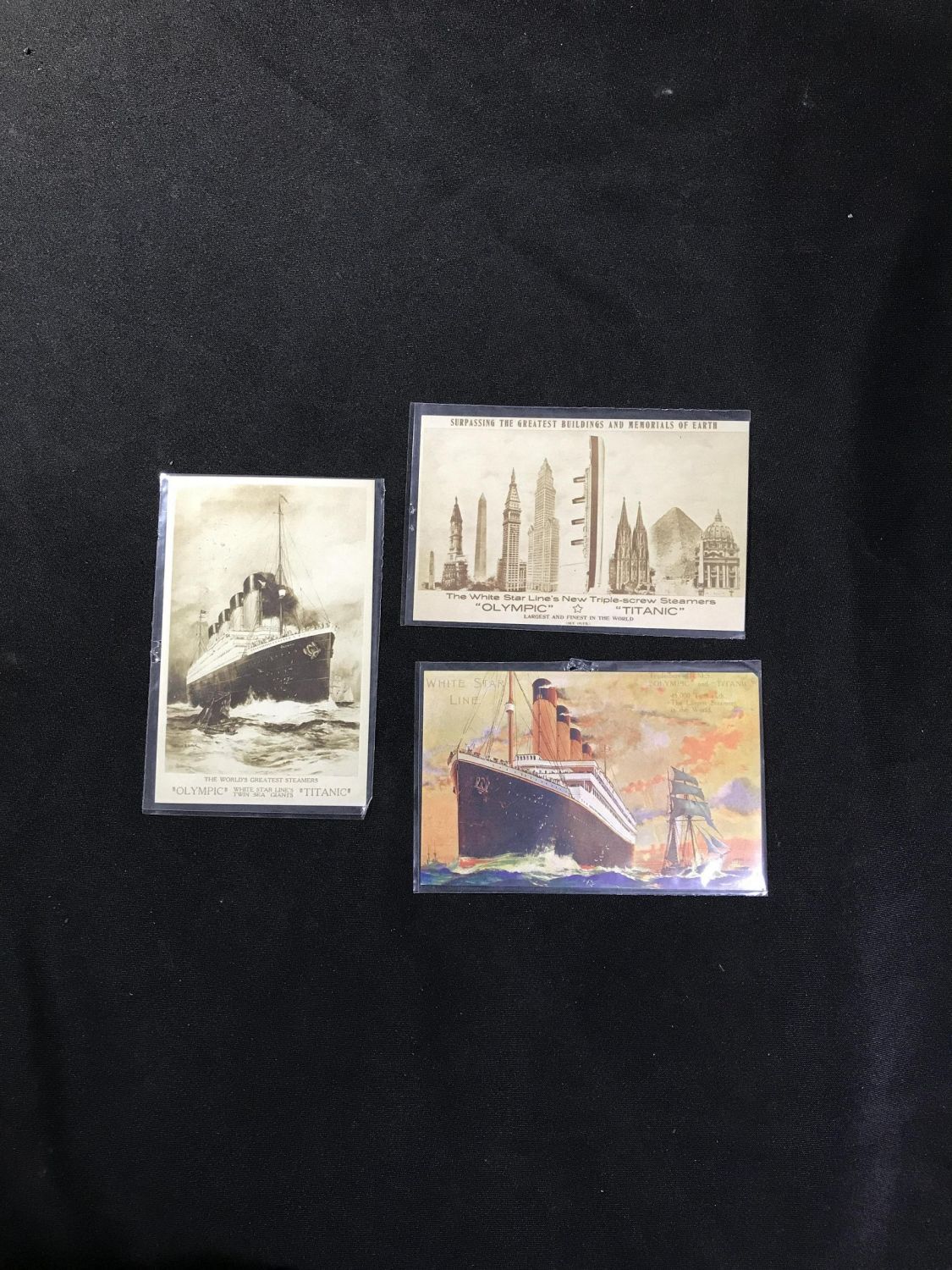 Lot 28A - White Star Line Olympic & Titanic Postcards | The Lodge ...