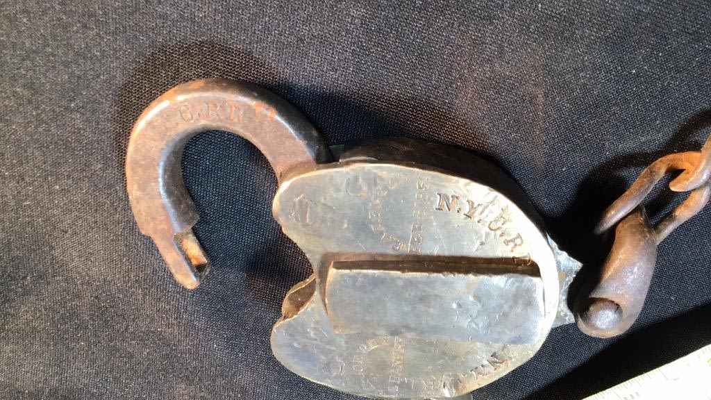Lot 174 - Vintage NYC RR Padlock . | The Lodge Auction House