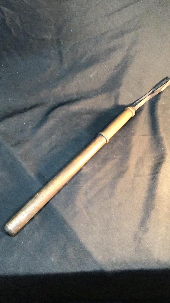 Lot 176 - Vintage Railroad Brake Stick w/ original straps Measures 25 w ...