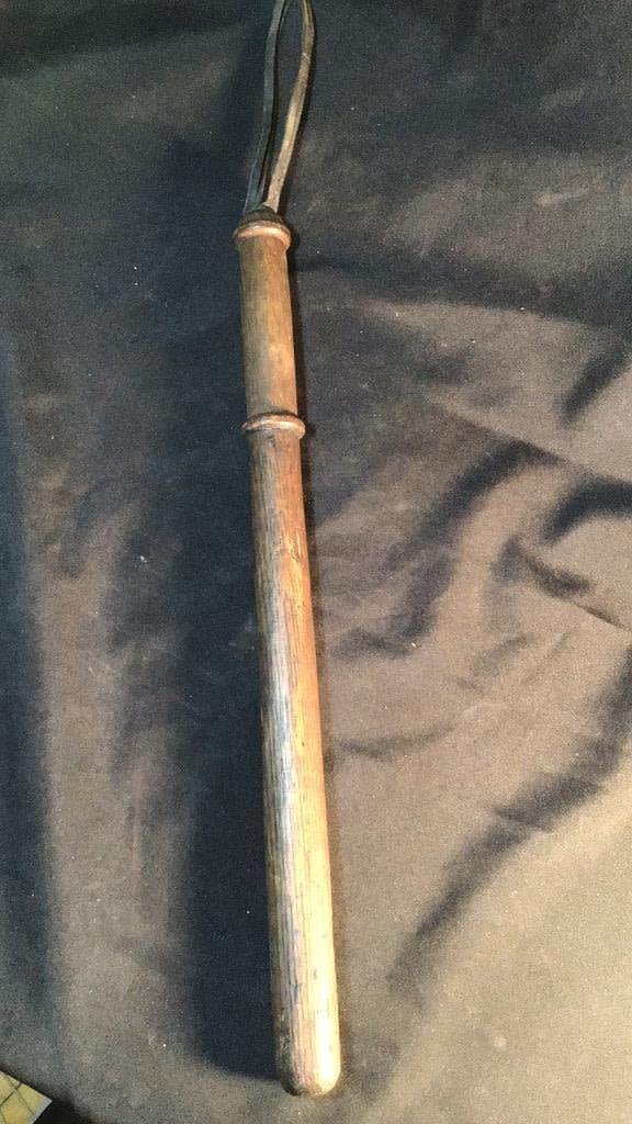 Lot 176 - Vintage Railroad Brake Stick w/ original straps Measures 25 w ...