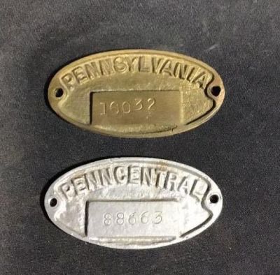 Lot 197 - Vintage Pennsylvania Railroad Tags (2) . | The Lodge Auction ...