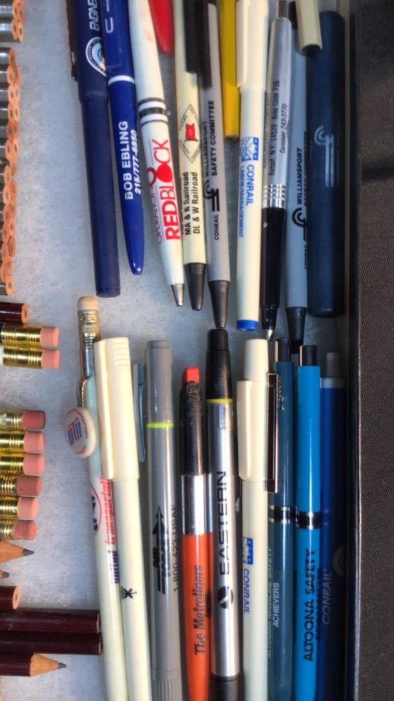 Lot 214 – Vintage Railroad Pencil & Pen Collection . – The Lodge ...