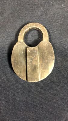 Lot 215 - Vintage Brass Railroad Padlock . | The Lodge Auction House