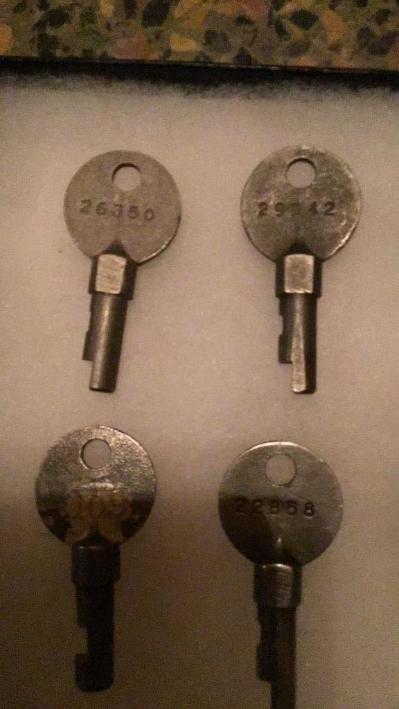 Lot 53 - Vintage railroad keys set of eight . | The Lodge Auction House