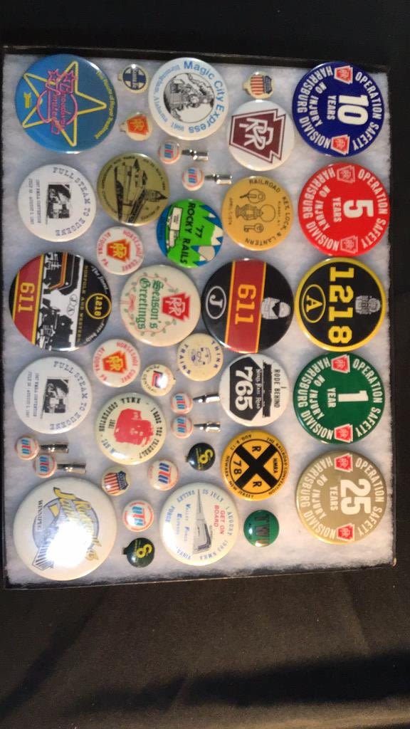 Lot 123 – Railroad Button Collection . – The Lodge Auction House