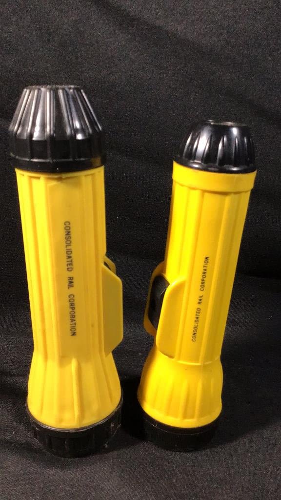 Lot 154 - Consolidated Rail Corporation Flashlights (2) . | The Lodge ...