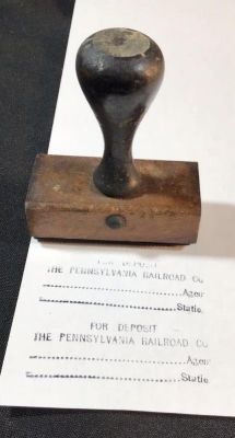 Lot 174 - Pennsylvania Railroad Authorization Stamper . | The Lodge ...