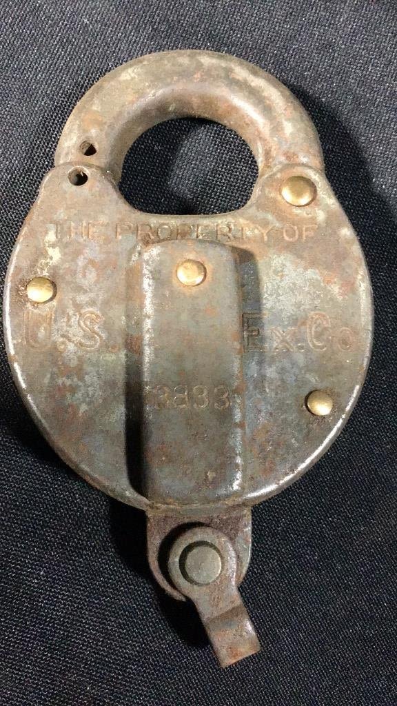 Lot 191 - U.S. & Ex Co.#3833 Padlock . | The Lodge Auction House