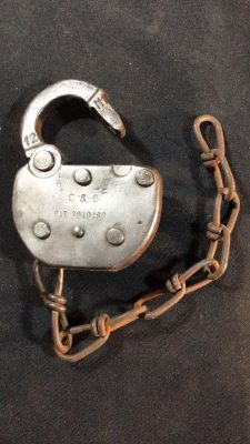 Lot 223 - Vintage C & O Railroad Padlock | The Lodge Auction House