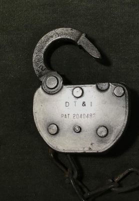 Lot 51 - D T & I Padlock . | The Lodge Auction House