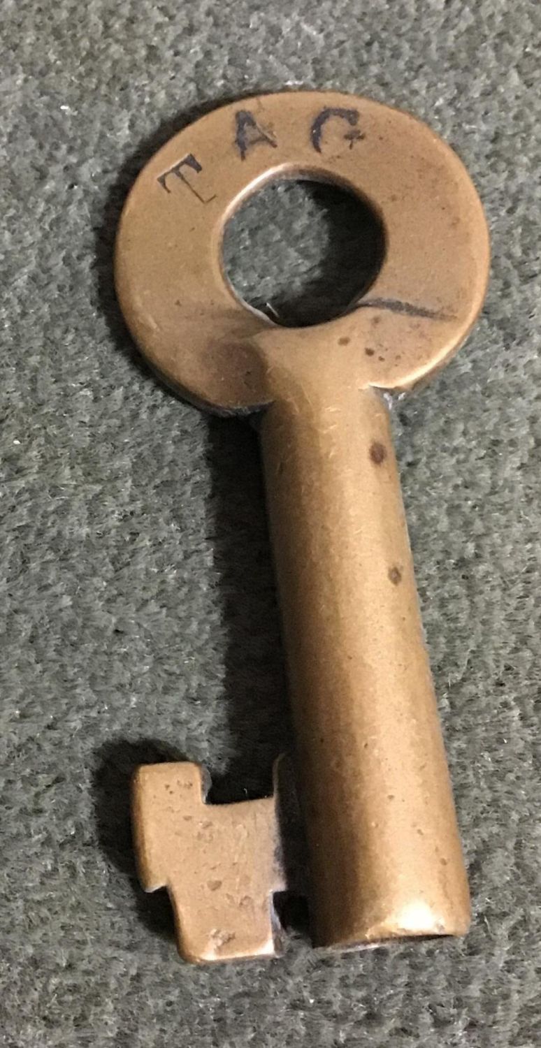 Lot 70 - Vintage T A G Brass Key . | The Lodge Auction House