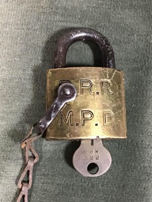 Lot 74 - Pennsylvania Railroad Lock and Key, works | The Lodge Auction ...