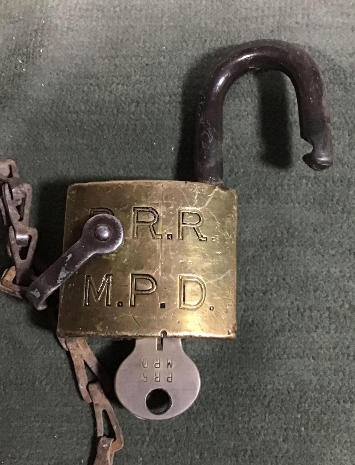 Lot 74 - Pennsylvania Railroad Lock and Key, works | The Lodge Auction ...