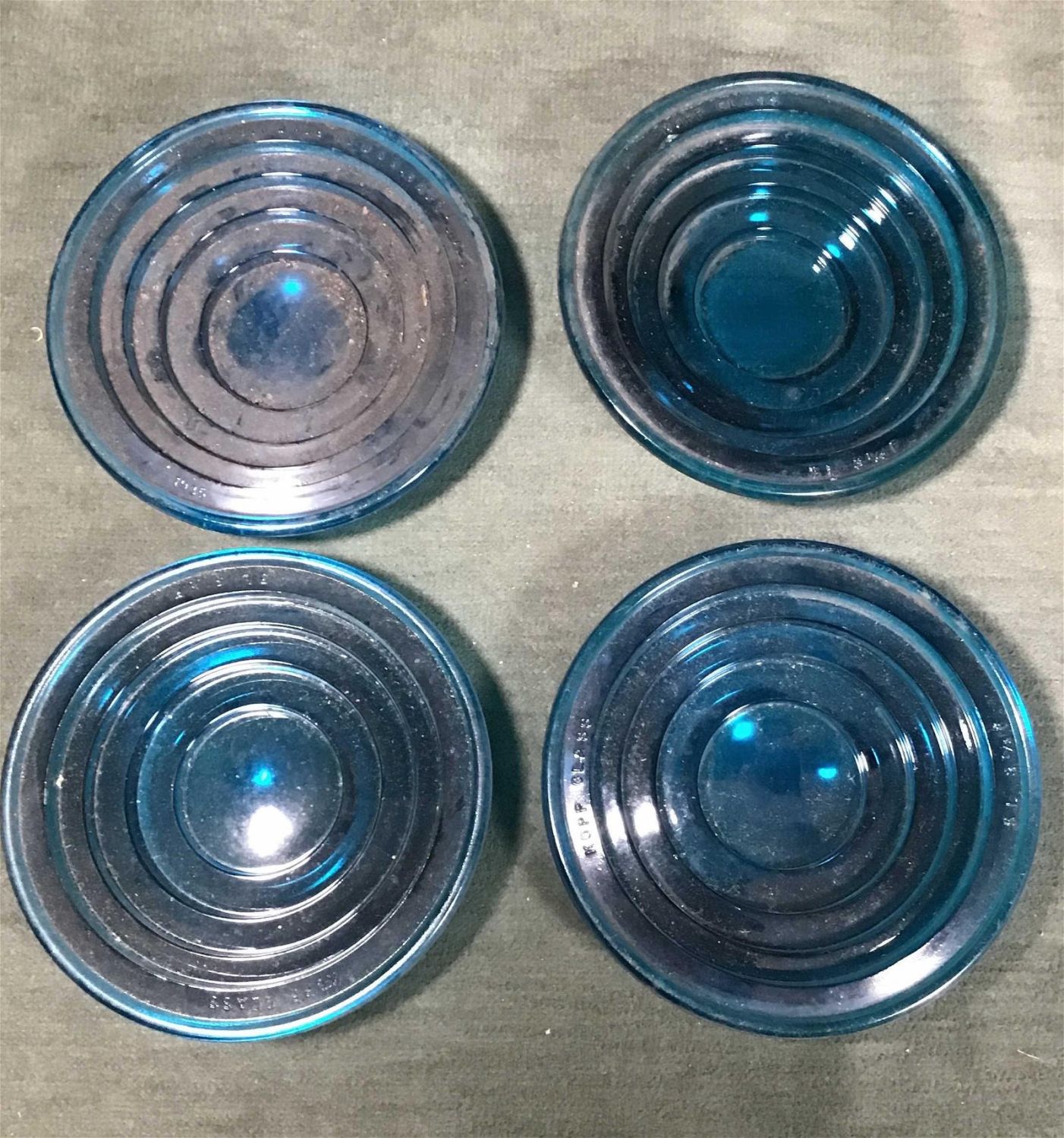 Lot 81 - KOPP Railroad Blue Glass Lenses measure 5 inches. | The Lodge ...