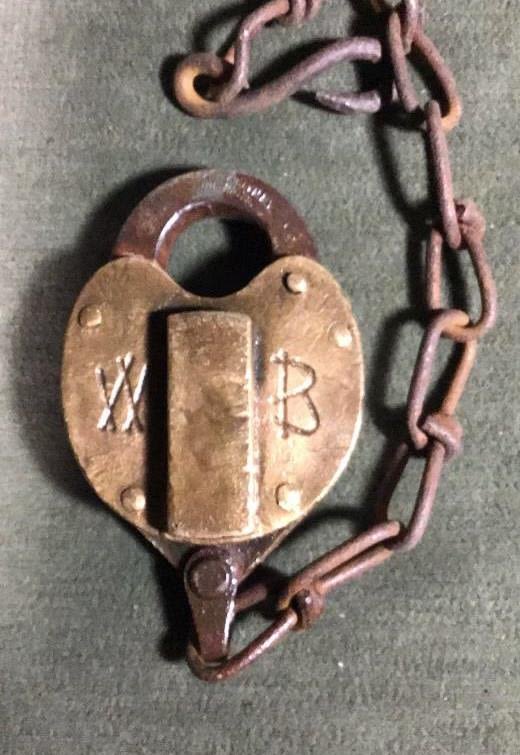 Lot 160 - Vintage B & M RR Padlock . | The Lodge Auction House