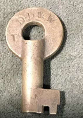 Lot 213 - D L & W RR key . | The Lodge Auction House