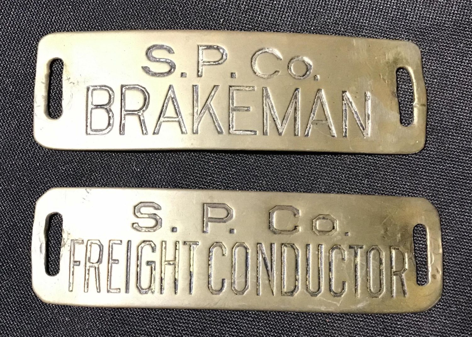 Lot 240 - Vintage S.P. Co. Brakeman and Freight Conductor labels | The ...