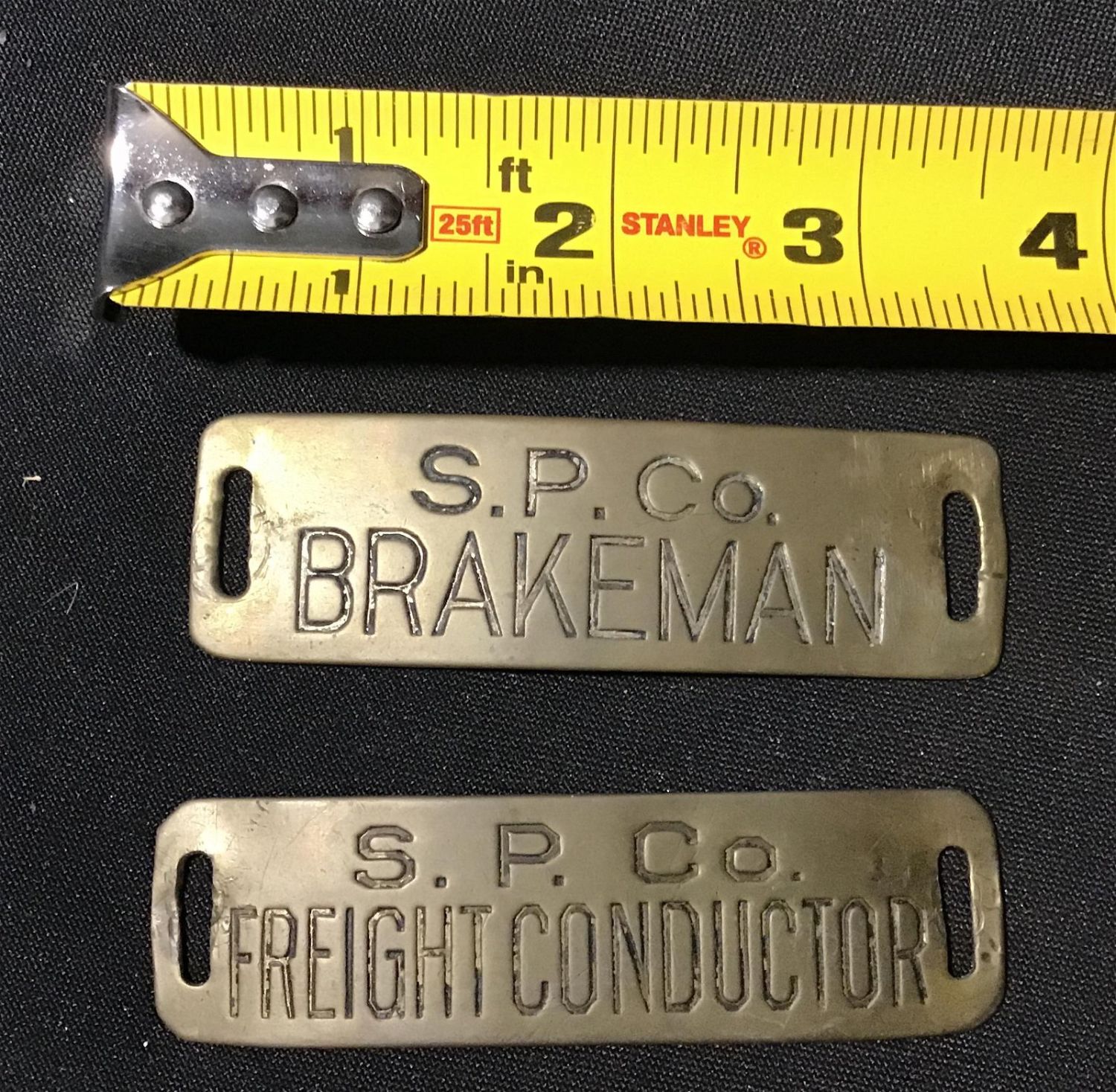 Lot 240 - Vintage S.P. Co. Brakeman and Freight Conductor labels | The ...