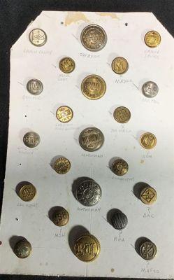 Lot 14 - Vintage railroad button collection . | The Lodge Auction House