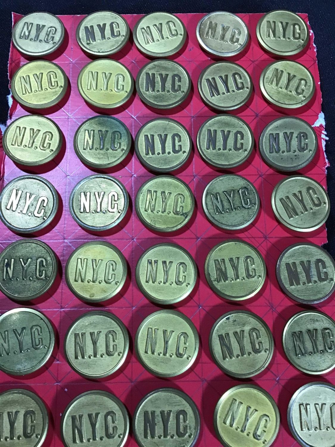 Lot 31 - NYC Button Collection . | The Lodge Auction House