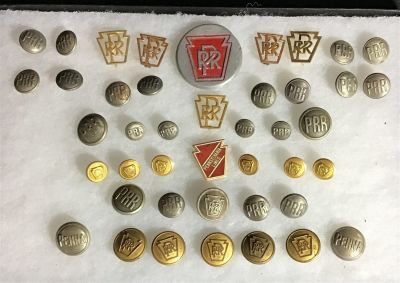 Lot 39 - Vintage Pennsylvania Railroad Buttons & Badge . | The Lodge ...