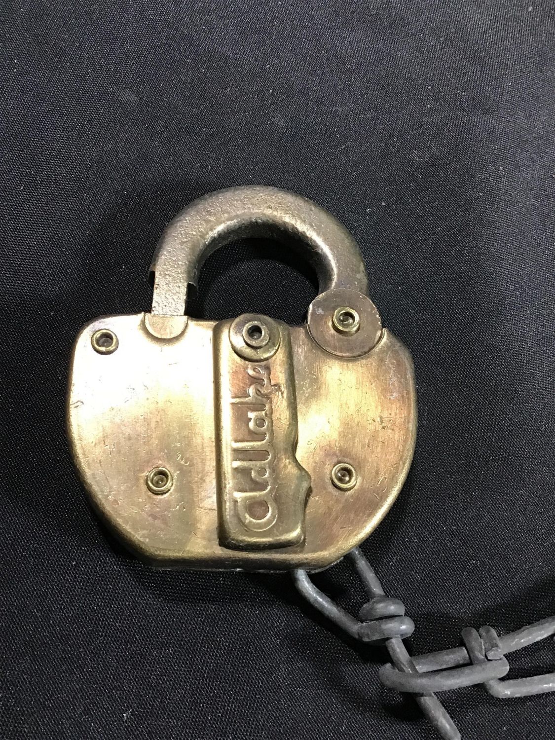 Lot 42 - P R R Railroad Padlock . | The Lodge Auction House