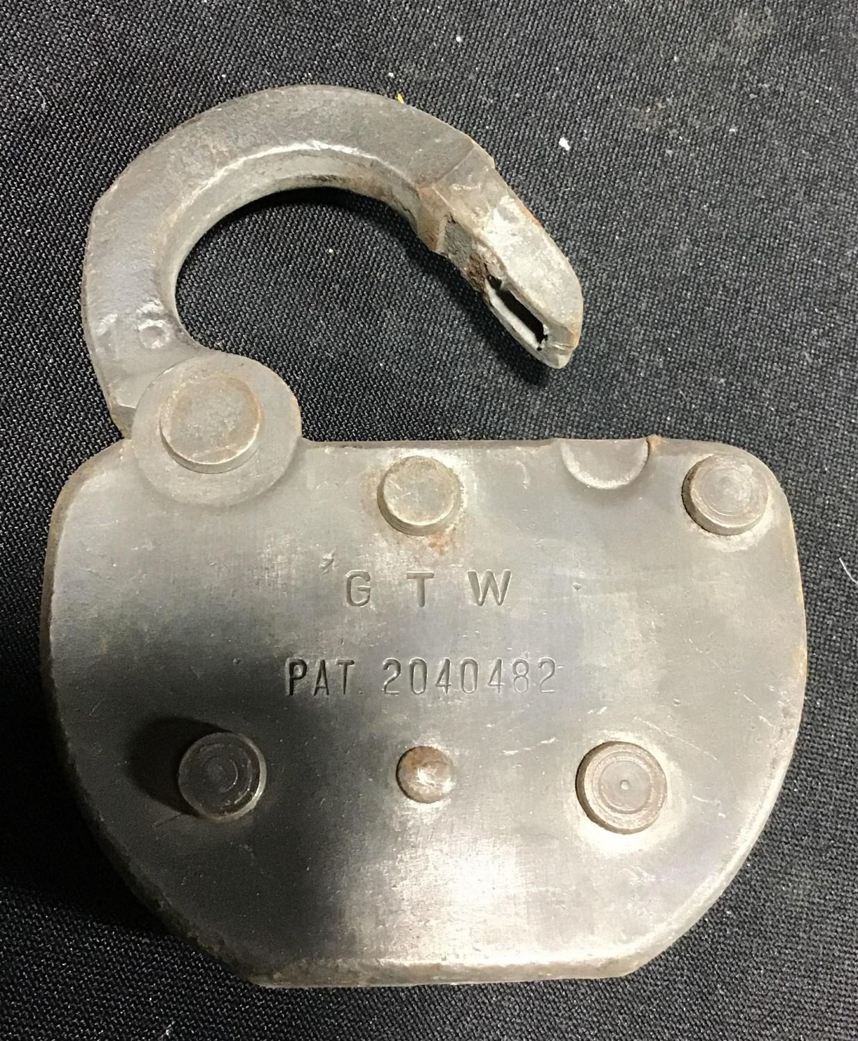 Lot 45 - G T W Railroad Padlock . | The Lodge Auction House