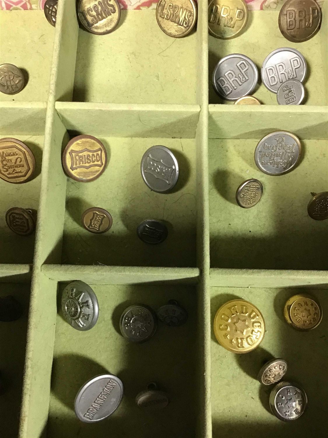 Lot 60 - Railroad Button Collection . | The Lodge Auction House