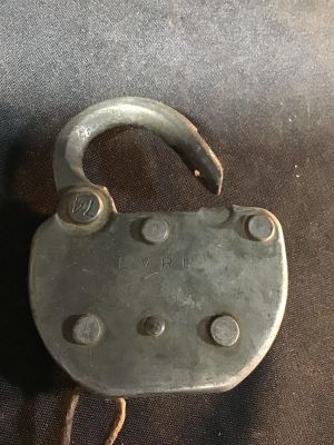 Lot 95 - L V R R Padlock . | The Lodge Auction House