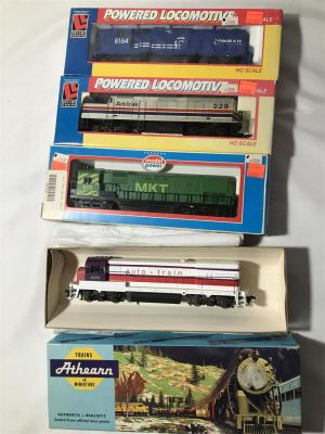 Lot 207 - Vintage Locomotive Model Trains (4) Life-Like Trains, Model ...