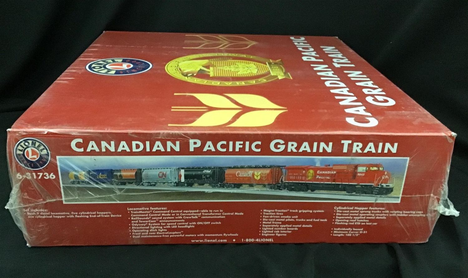 Lot 31 - Canadian Pacific Grain Train O Scale Set 6-31736 New in Box | The Lodge Auction House