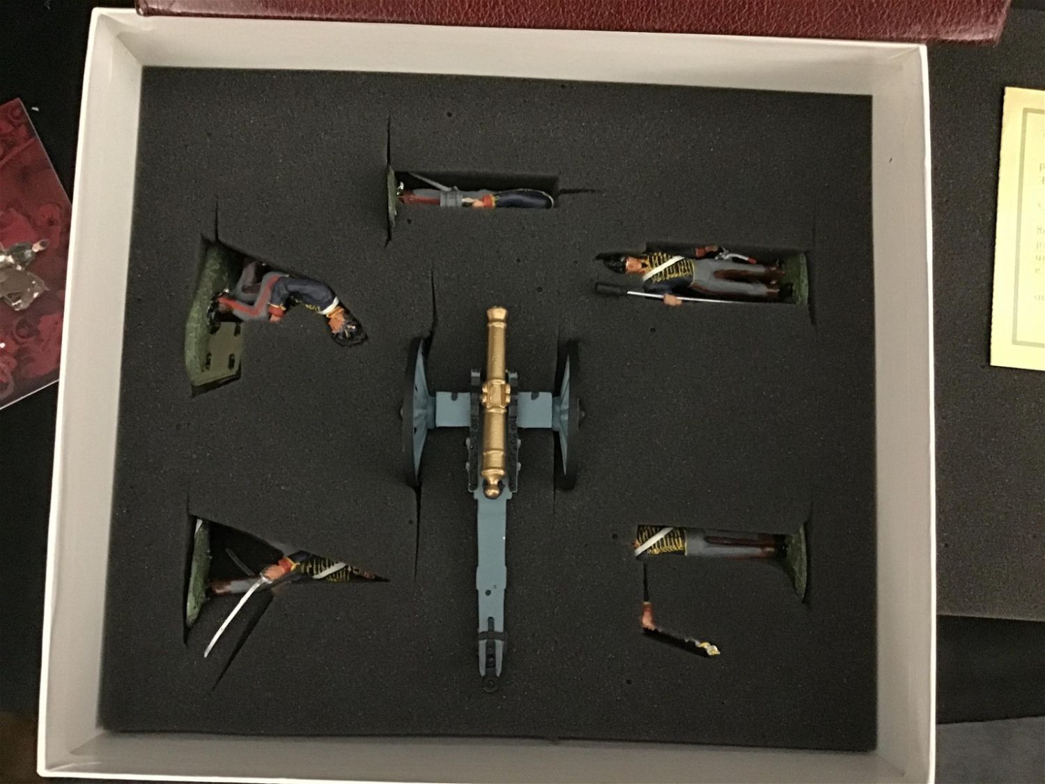 Lot 129 - W Britains Napoleonic Waterloo Royal Artillery Unit with ...