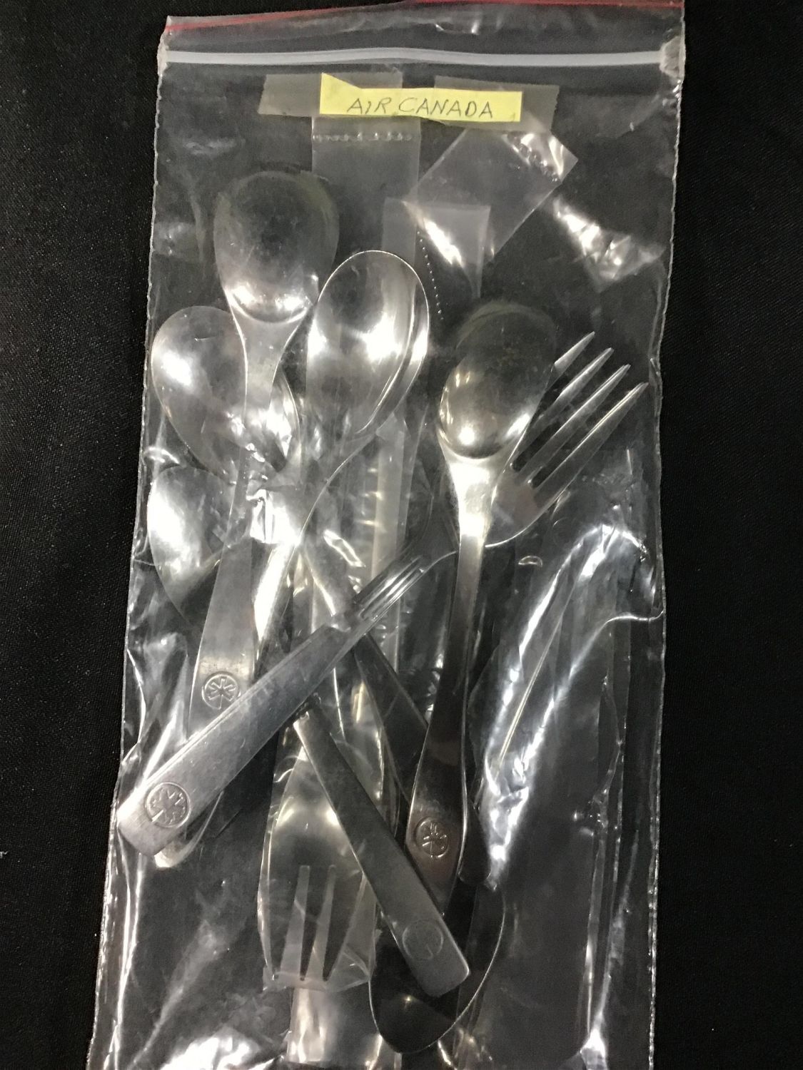 Lot 21 - Air Canada Cutlery: spoons knife & forks . | The Lodge Auction ...
