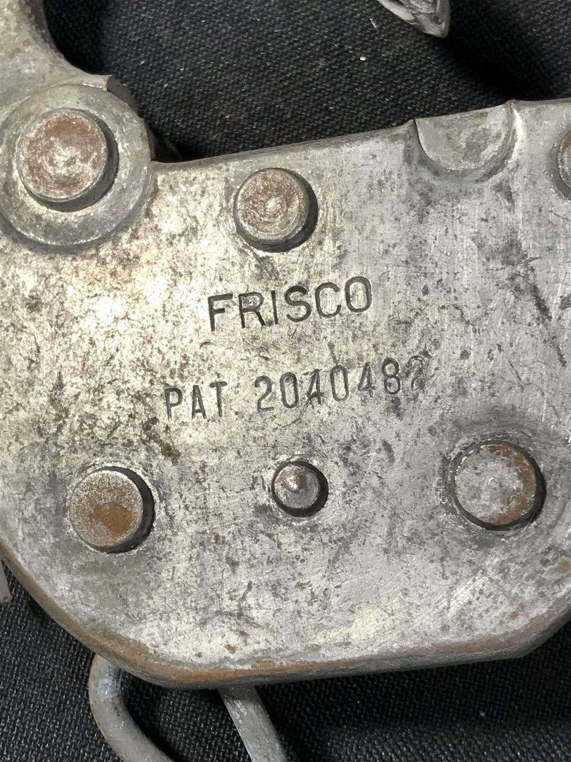 Lot 57 - Frisco Railroad Padlock . | The Lodge Auction House