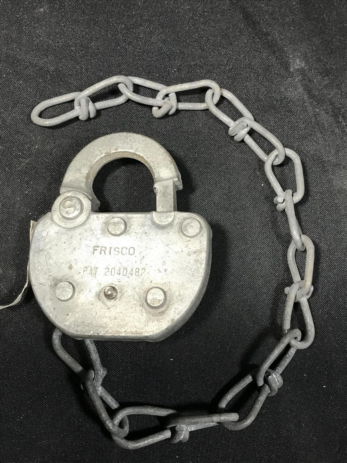 Lot 63 - Frisco Railroad Padlock . | The Lodge Auction House