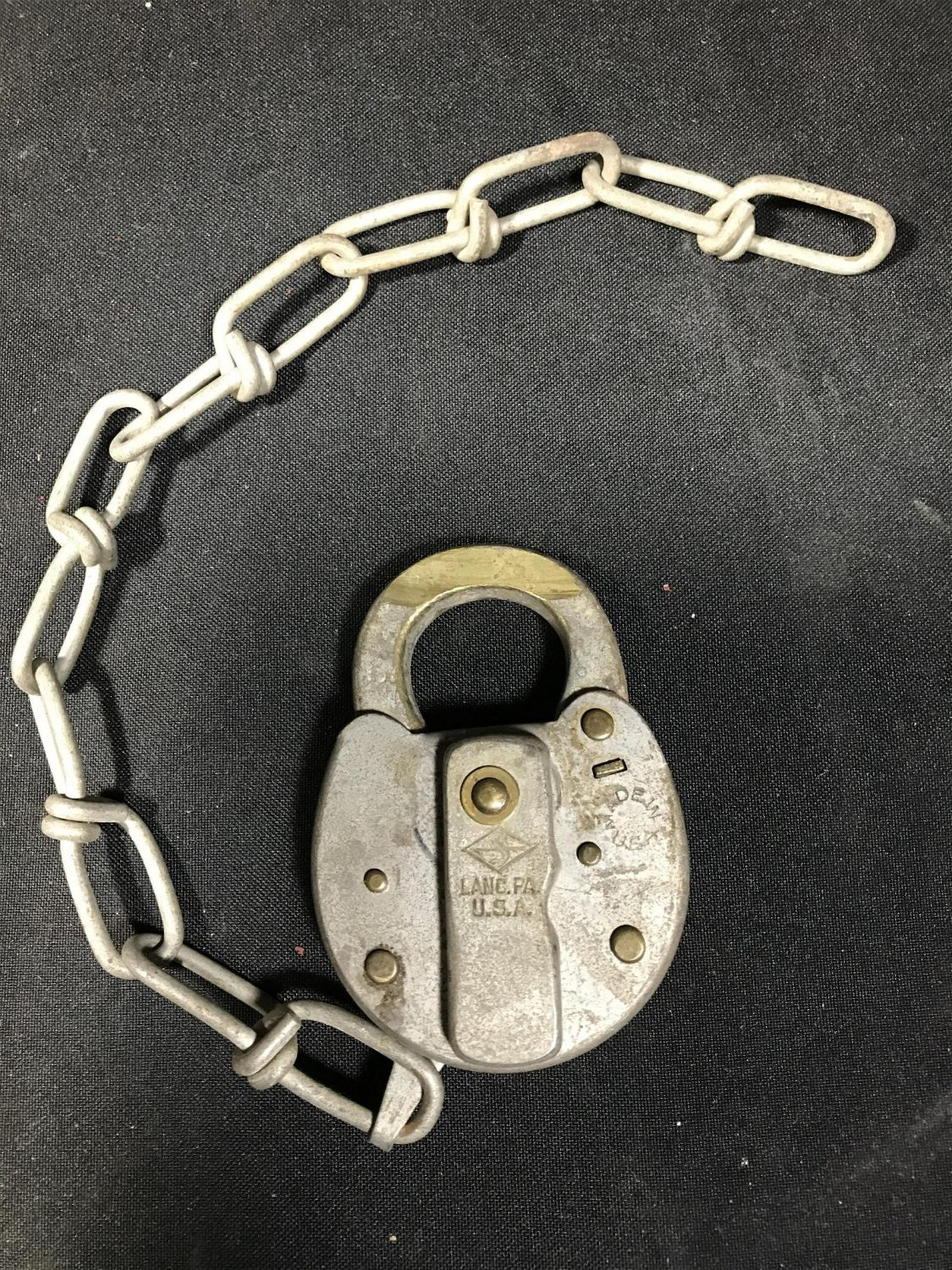 Lot 65 - Lancaster PA 1965 Railroad Padlock . | The Lodge Auction House