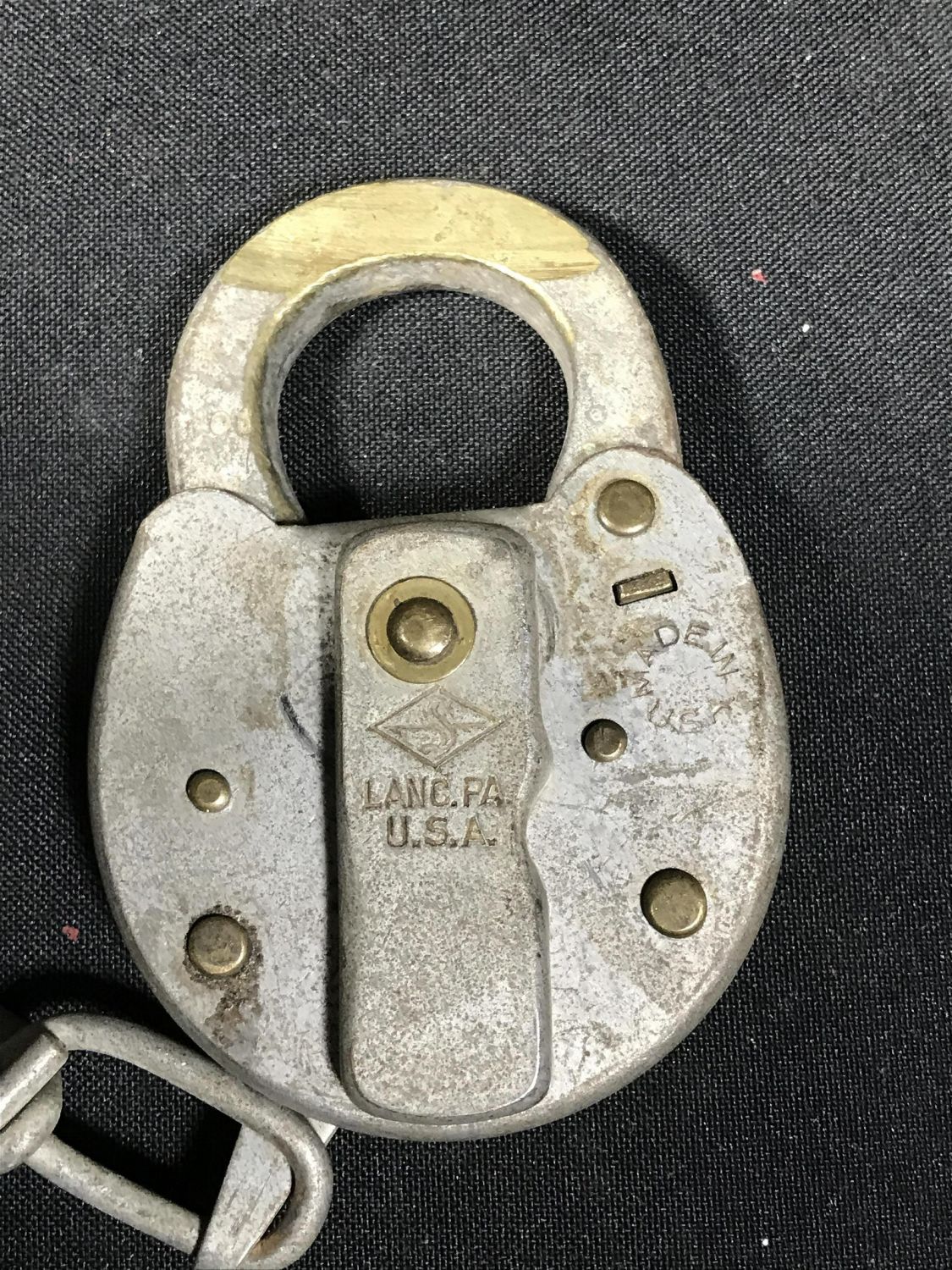 Lot 65 - Lancaster PA 1965 Railroad Padlock . | The Lodge Auction House