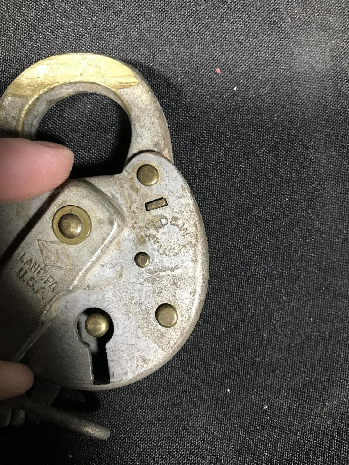 Lot 65 - Lancaster PA 1965 Railroad Padlock . | The Lodge Auction House