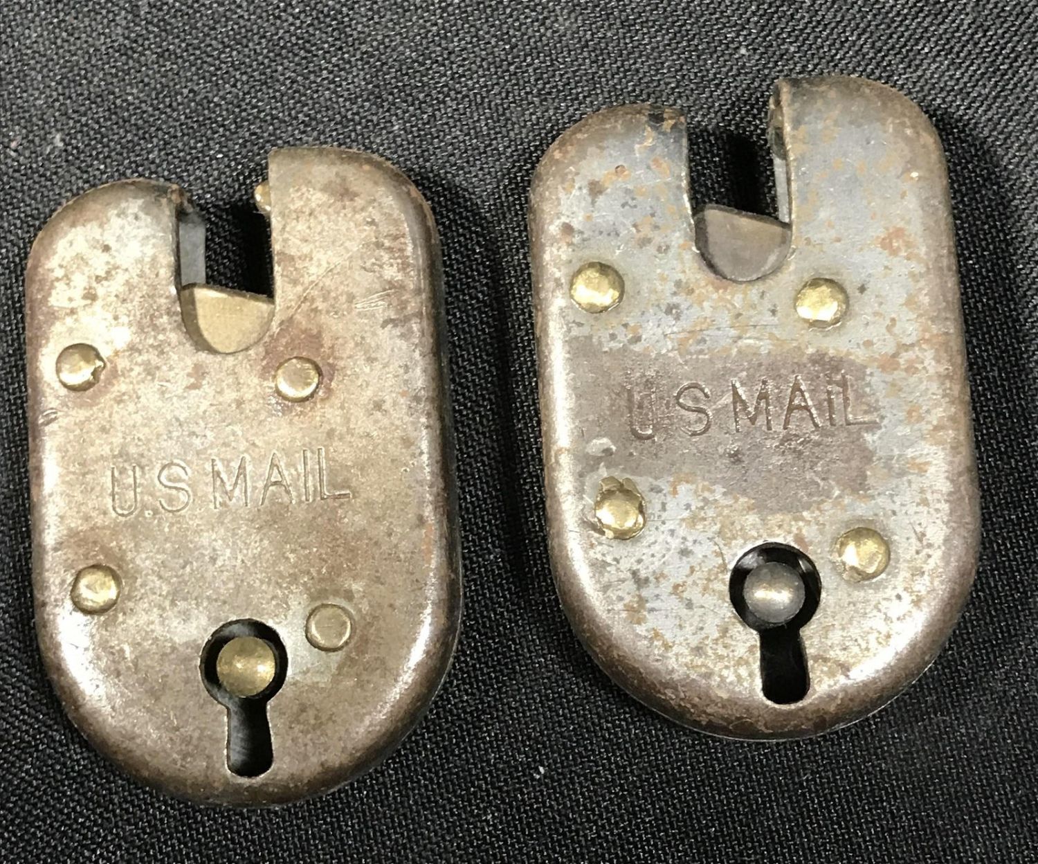 Lot 66 - US Mail Locks (2) Railroad Postal Bags Locks | The Lodge ...