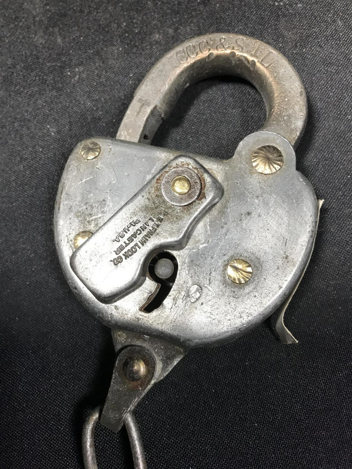 Lot 80 - CCC & STL Padlock Cleveland, Cincinnati, Chicago and St. Louis ...