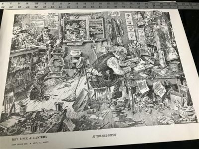 Lot 142 - Signed Poster Key Lock & Lantern Measures 22x17 inches | The ...